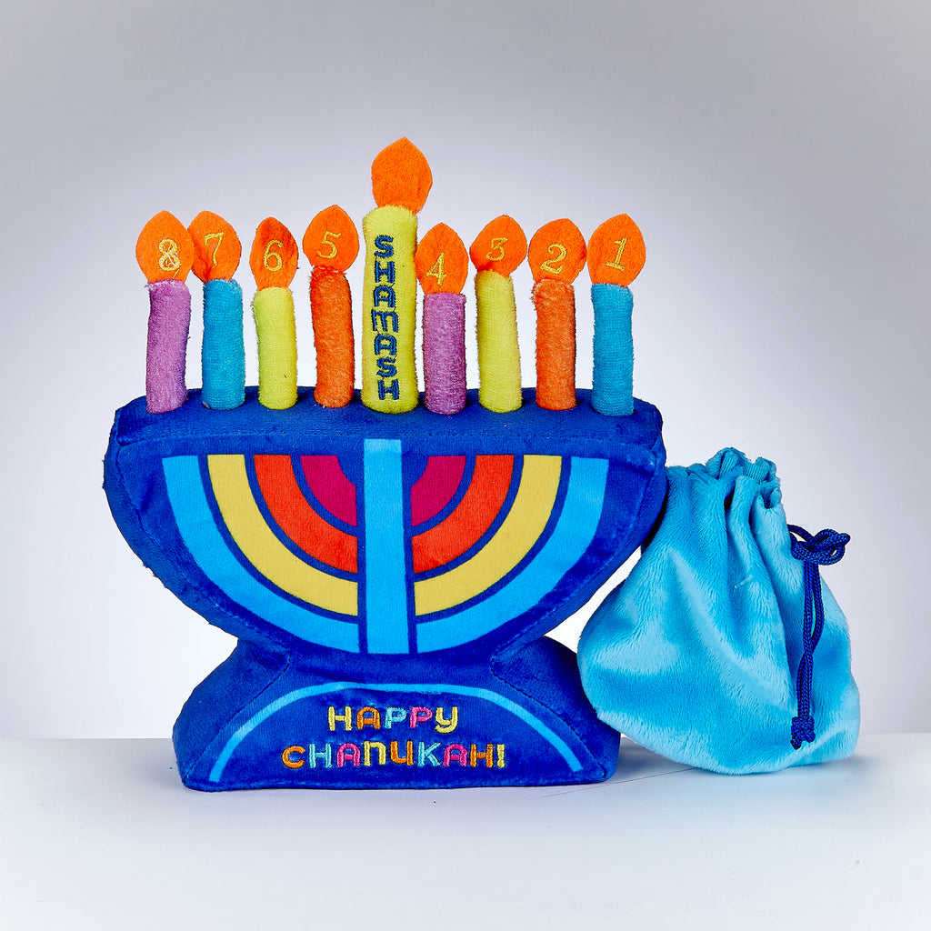 My Soft Menorah Set, Plush – Golds World of Judaica